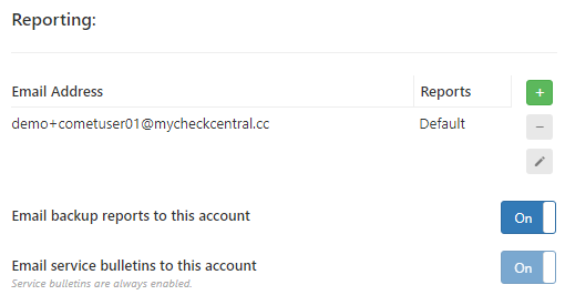 Monitoring Comet Backup With Checkcentral • Help Guide • Checkcentral