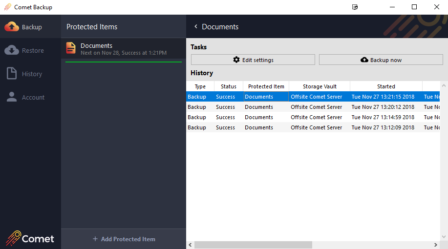 Monitoring Comet Backup With Checkcentral • Help Guide • Checkcentral