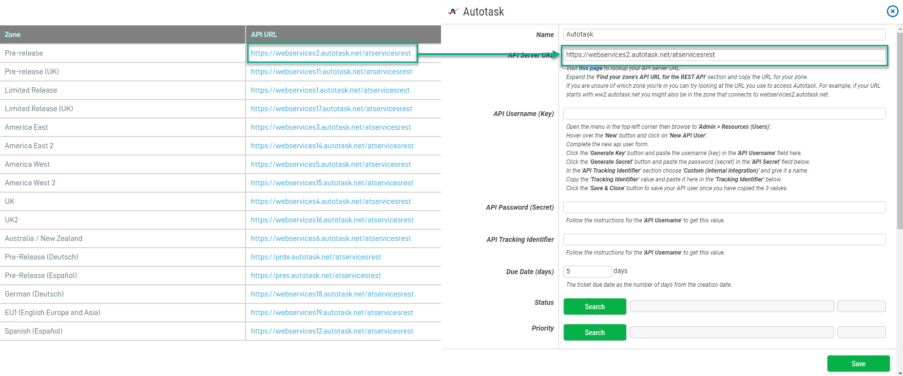 Autotask Integration • Help Guide • Checkcentral By Binary Fortress 0530