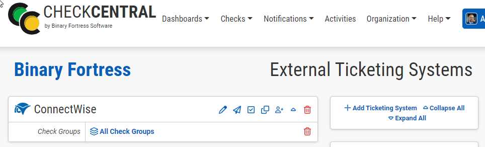 ConnectWise Manage Integration • Help Guide • CheckCentral by Binary Fortress Software