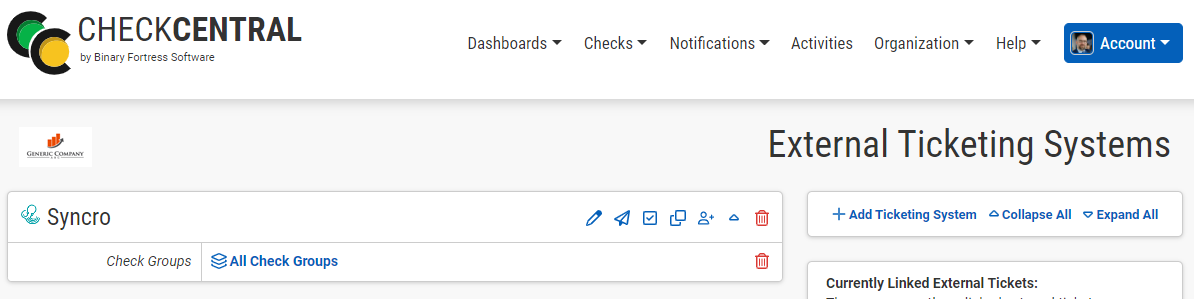Syncro MSP Integration • Help Guide • CheckCentral by Binary Fortress Software