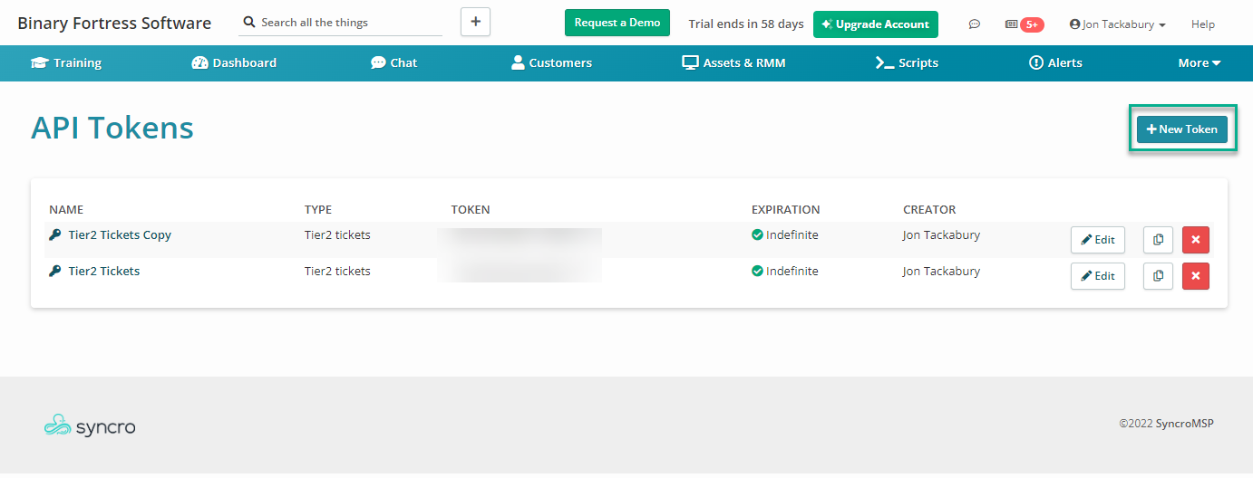 Syncro MSP Integration • Help Guide • CheckCentral by Binary Fortress Software